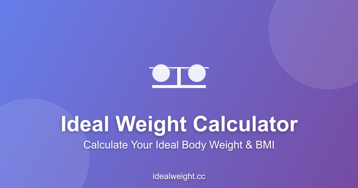 Ideal Body Weight Calculator - Calculate Your Ideal Weight & BMI ...